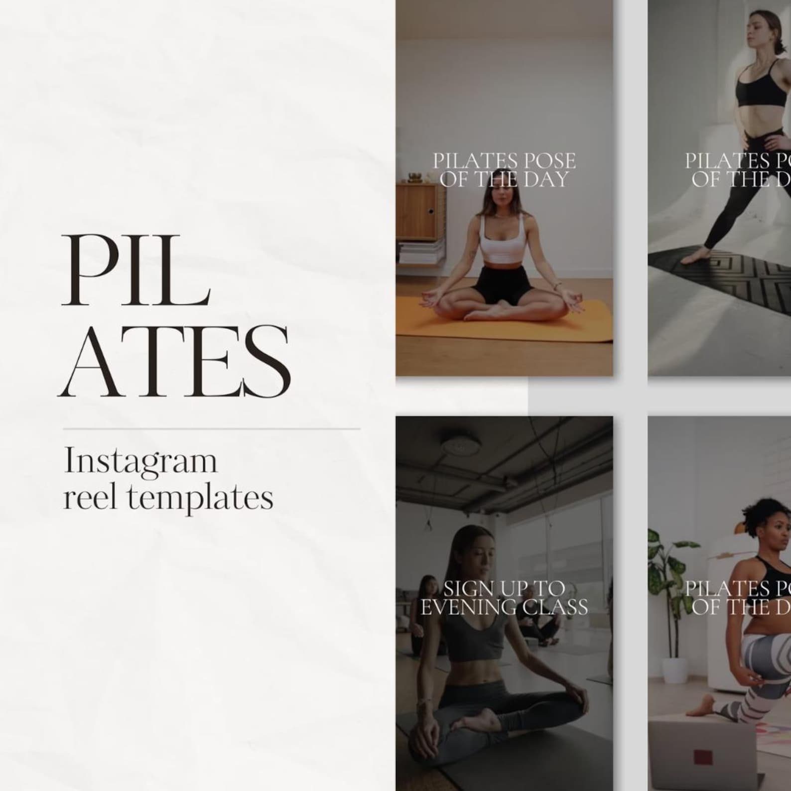30 Pilates Reel Templates, Pilates Instructor, Wellness Posts - Etsy