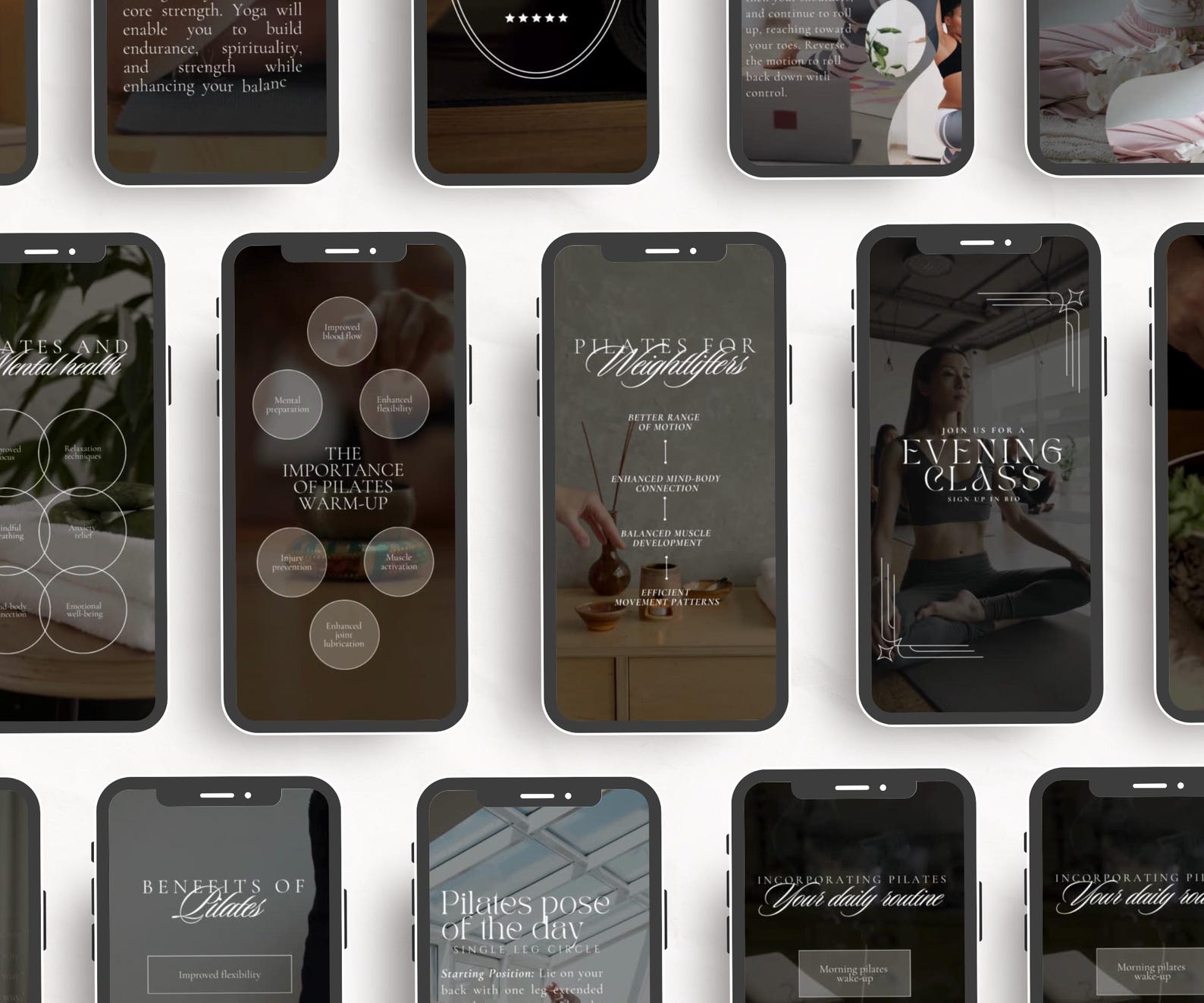 30 Pilates Reel Templates, Pilates Instructor, Wellness Posts - Etsy