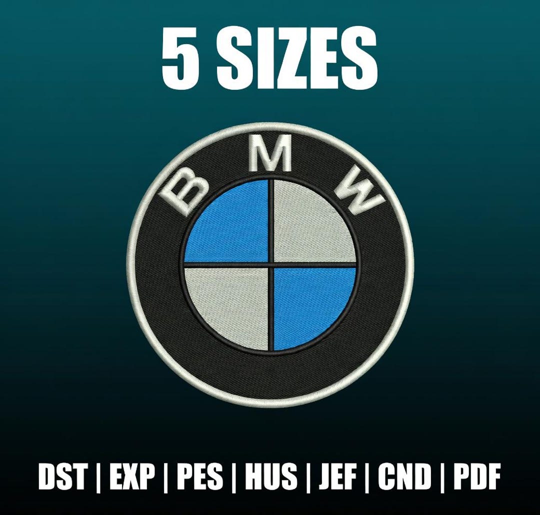 BMW Logo Machine Embroidery Design File | Digital File|instant Download ...