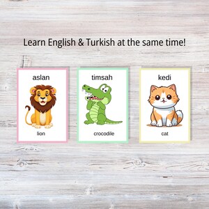 Printable Animals Flashcards | Learn Animals for Kids | Bilingual ...