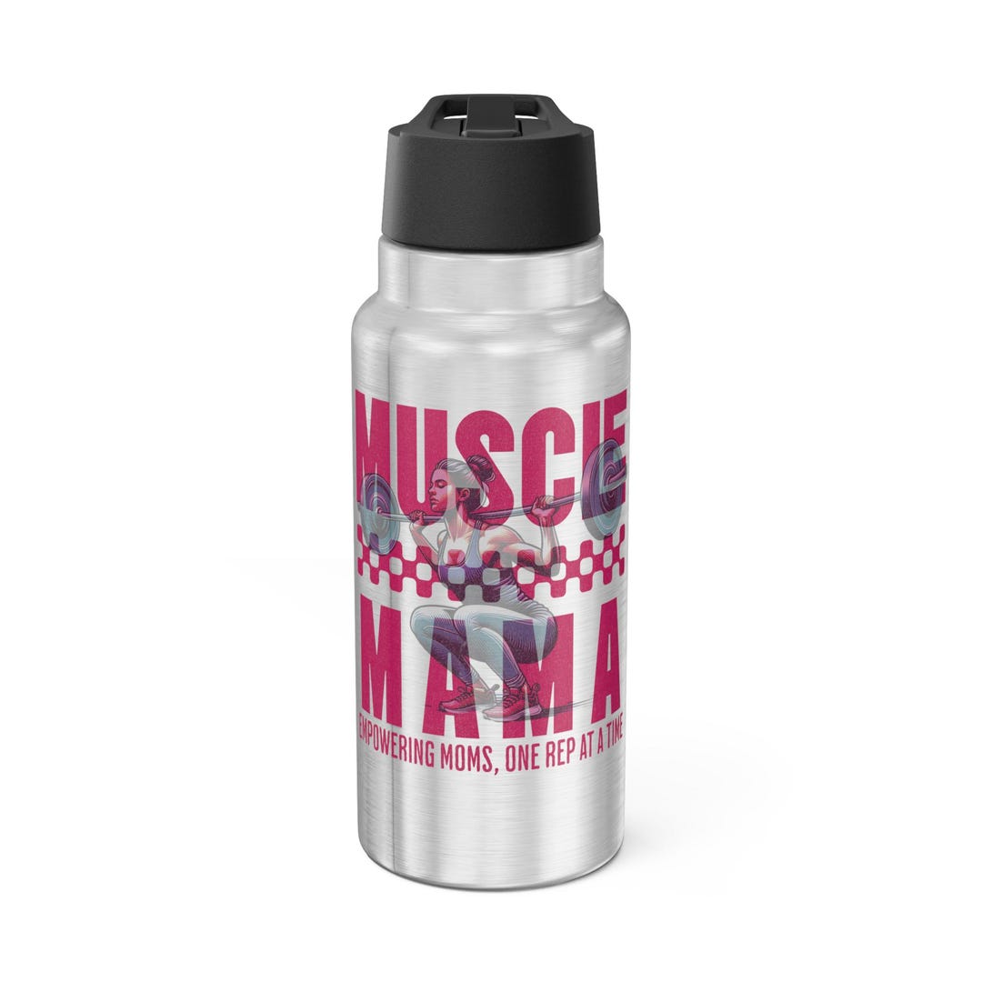 Muscle Mama Gym Water Bottle, Workout Cup, Fitness Mom Gift ...