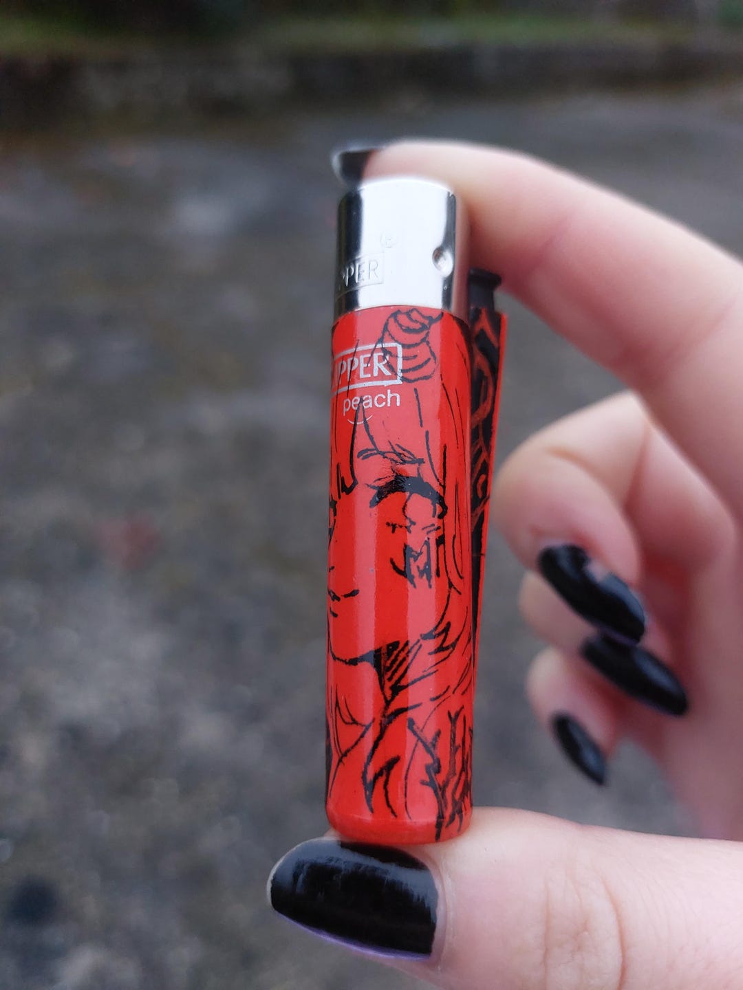 Hand-drawn 1of1 Unique Anime Clipper Lighter - Etsy