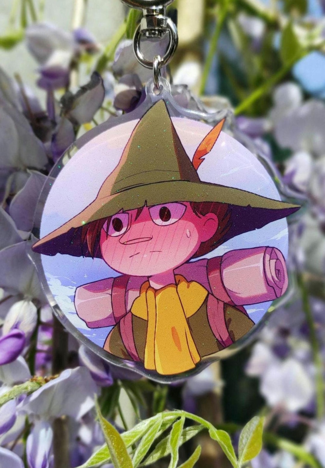 Snufkin Moomin Acrylic Keychain Charm - Etsy