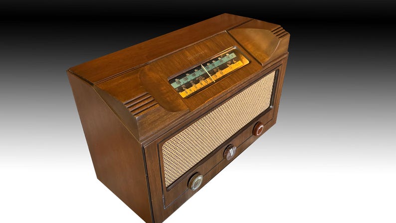 Vintage Wood Table Top Radio: 1947 Westinghouse N-202 Up-cycled With ...