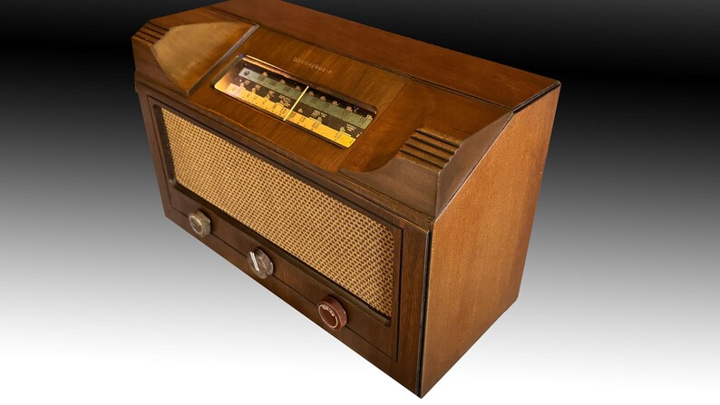 Vintage Wood Table Top Radio: 1947 Westinghouse N-202 Up-cycled With ...