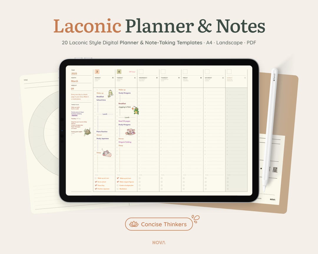 Digital Planner and Note-taking Templates – Daily, Weekly, Monthly ...