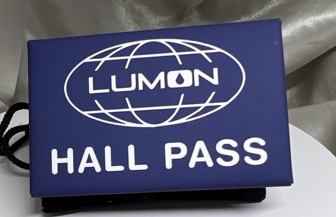 Lumon Hall Pass Pin Inspired by Severance Parody Fan-made Merch - Etsy