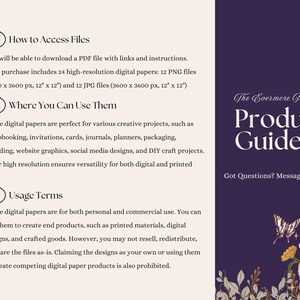 Vintage Chinoiserie Digital Paper Set, Elegant Floral Scrapbook Paper ...