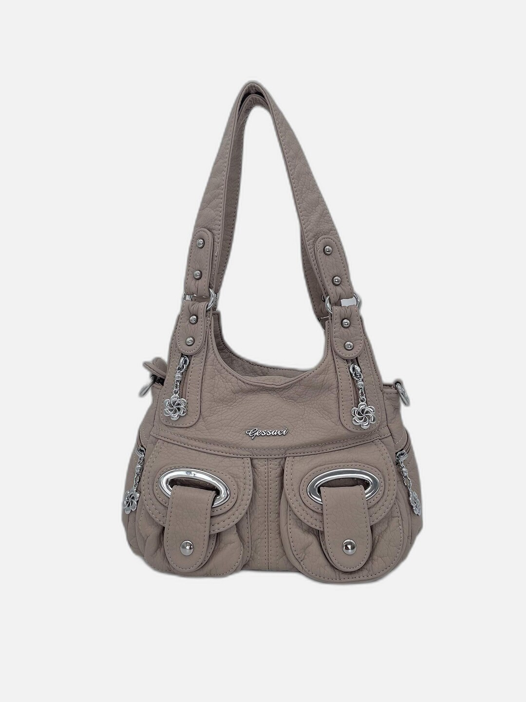 Vintage Y2K Style Handbag With Detachable Shoulder Strap - Gessaci Lena ...