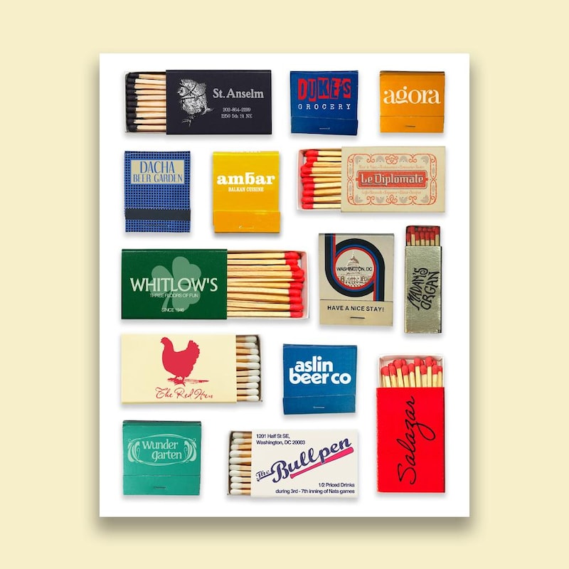 Matchbook Prints Dc - Etsy
