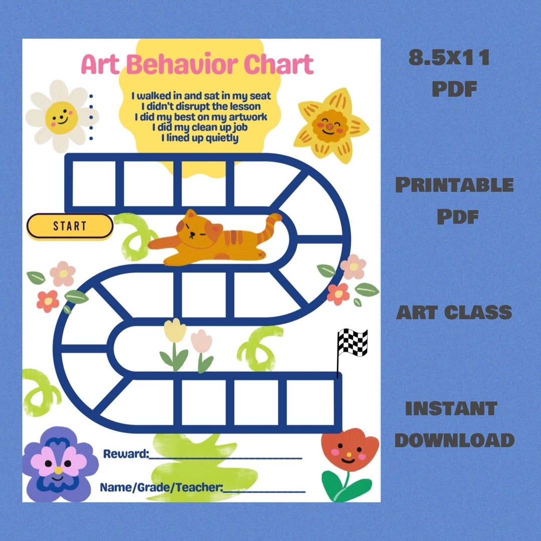 Elementary Art Reward Chart - Etsy