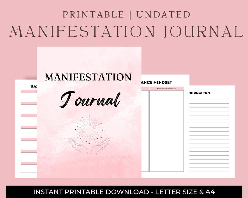 Digital Manifestation Journal: Law of Attraction, Gratitude, Wellness ...