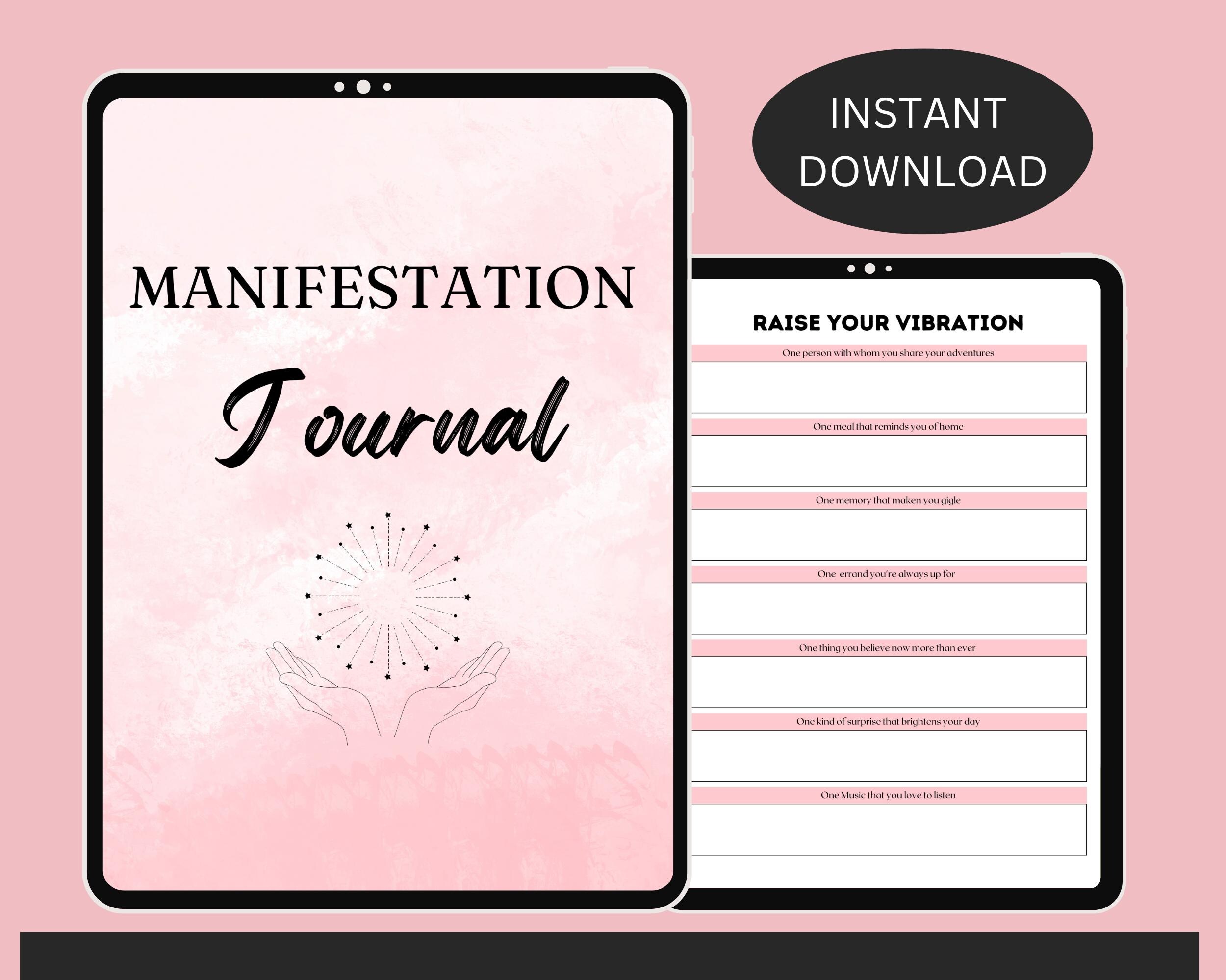 Digital Manifestation Journal: Law of Attraction, Gratitude, Wellness ...