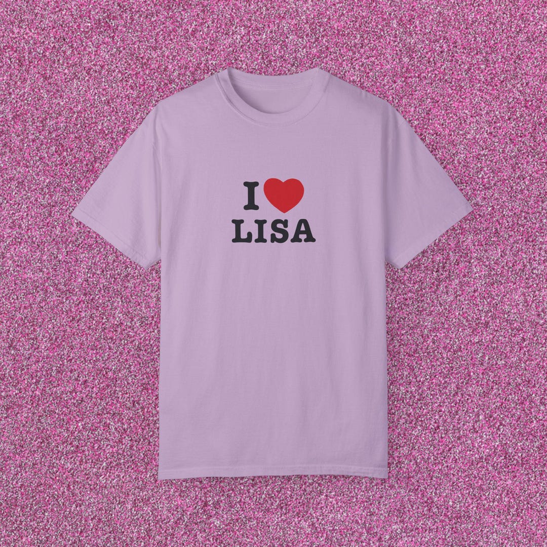 Lisa Blackpink T-shirt | I Love Lisa Shirt | Blackpink Fan Gift ...
