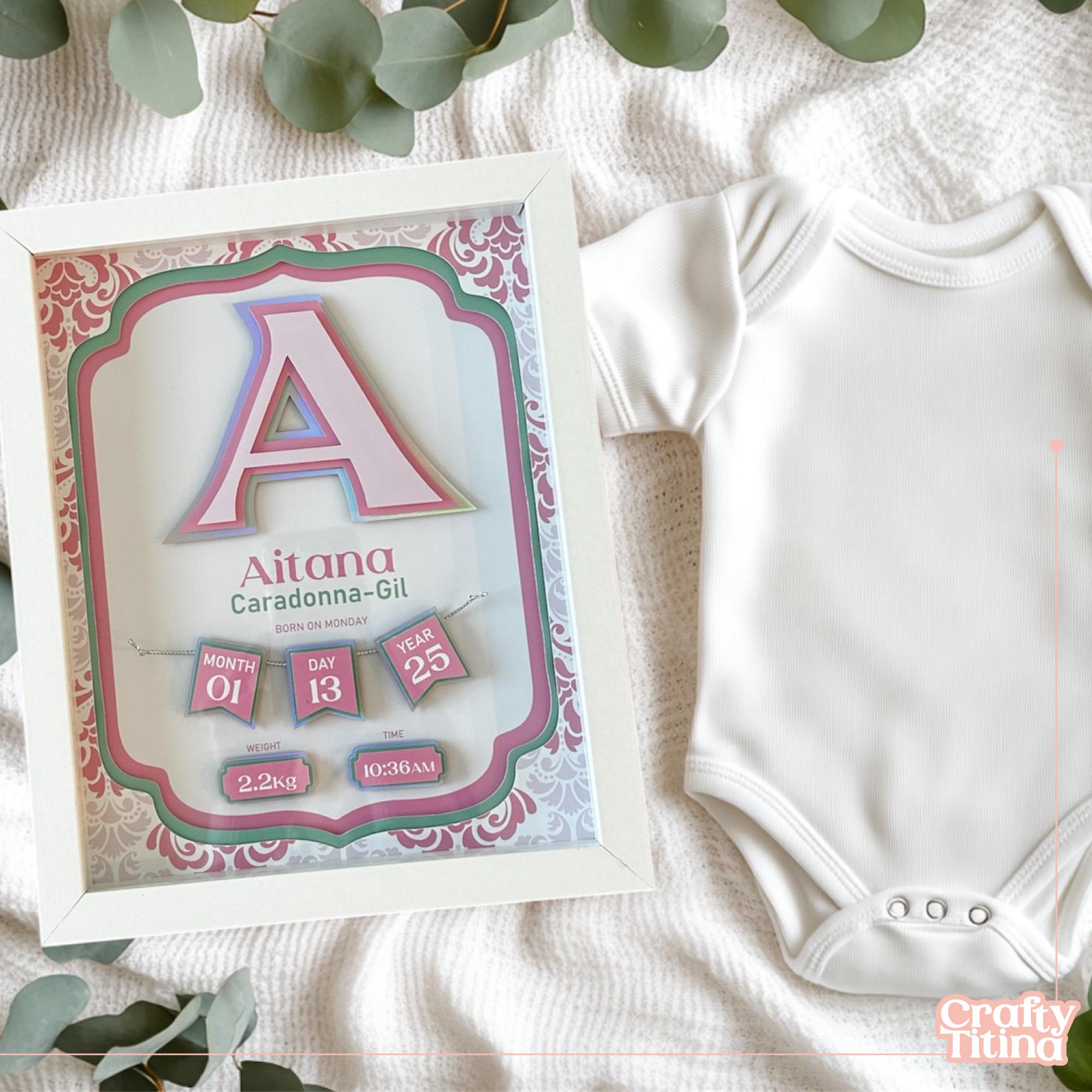 Custom Baby Birth Stats Sign Frame - Newborn Keepsake Wall Art - Etsy