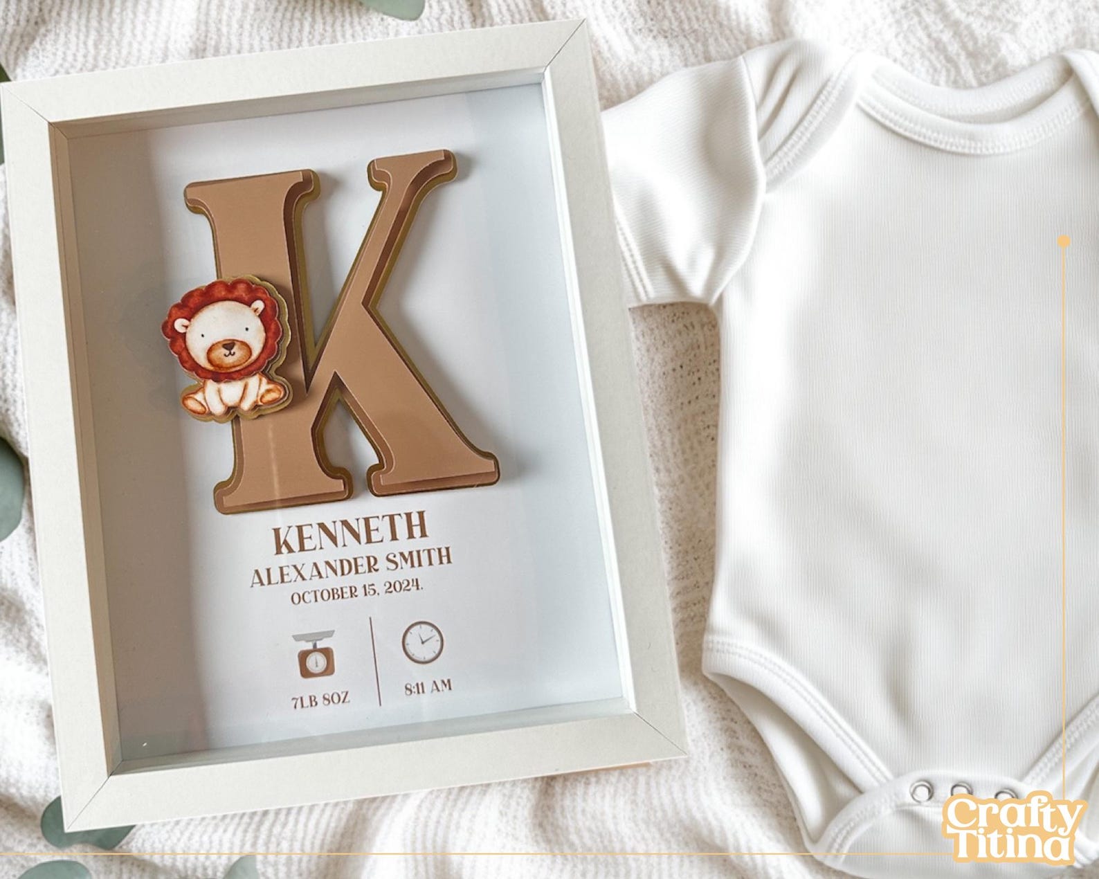 Personalized Newborn Stats Frame Sign - Baby Birth Name Stats Wall Art ...