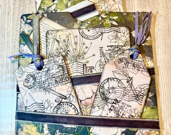 Pocket Tag Journal Insert Etsy