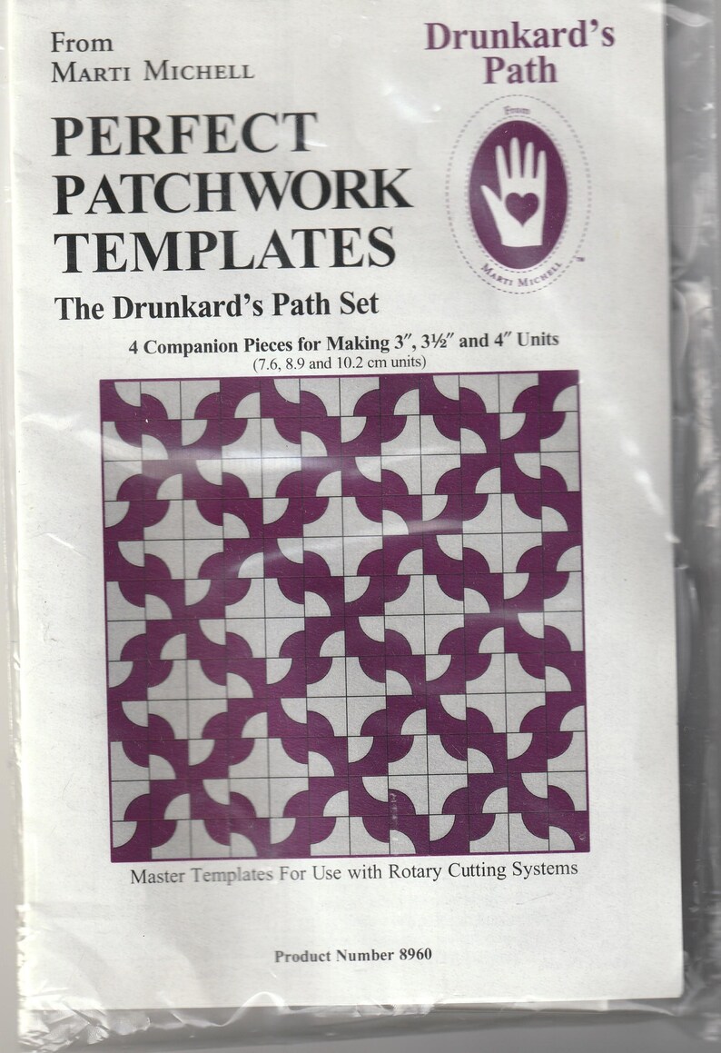 Drunkard's Path Template Set - Etsy