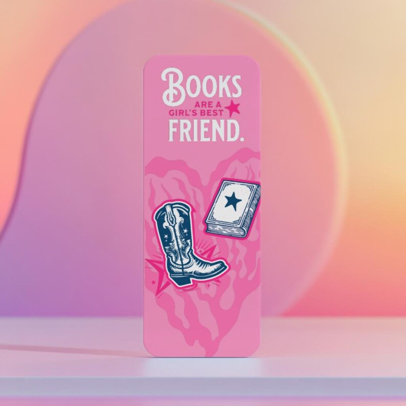 Set of 3 Printable Cowgirl Western Aesthetic Pink Bookmarks - Etsy