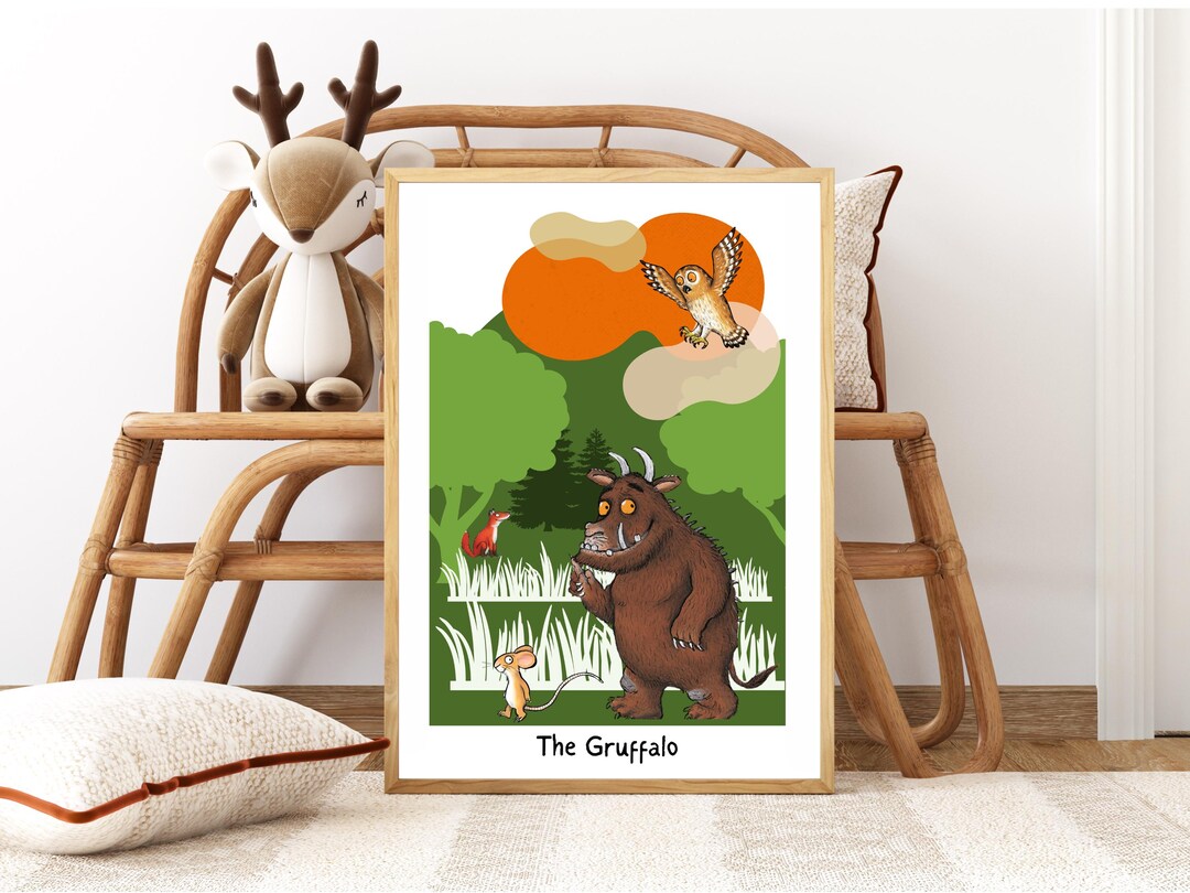 Colorful Gruffalo Poster Multiple Sizes Kids Room Wall Art Decor ...