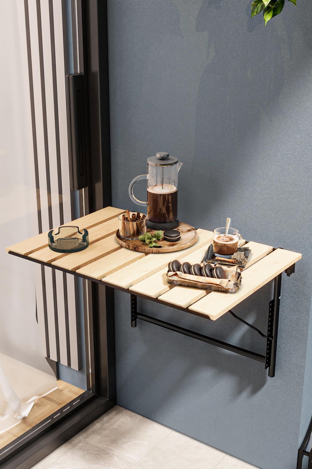 Portable Folding Kitchen & Balcony Table - Space-saving Outdoor and ...
