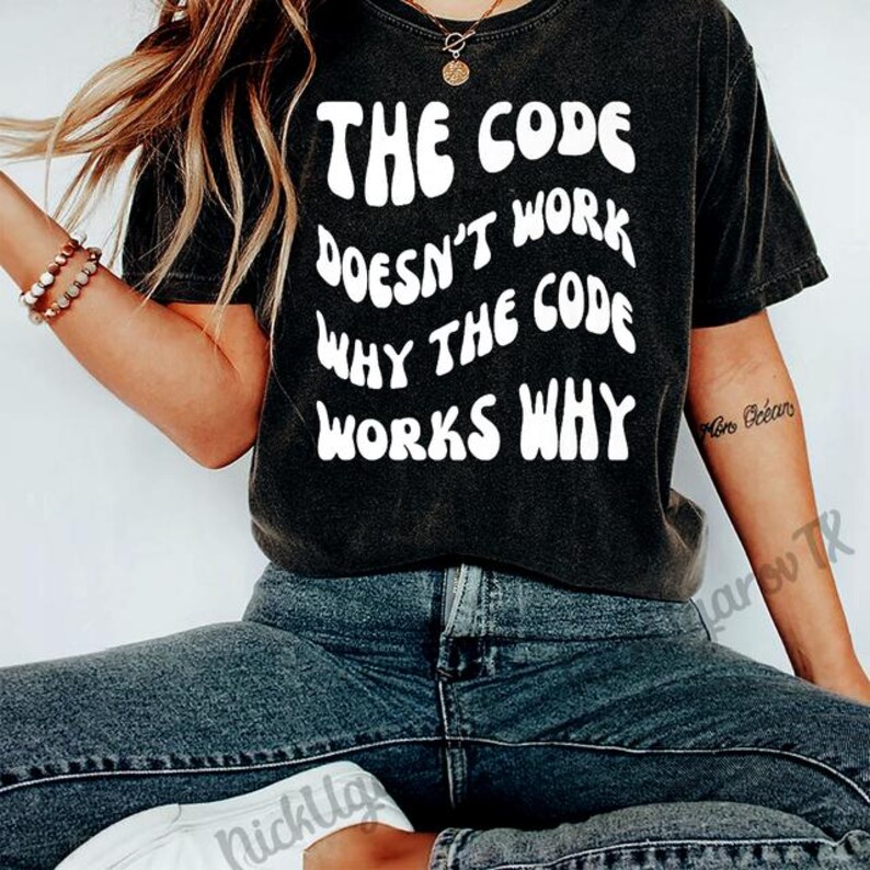 Funny Coding Meme PNG Bundle, Programmer Humor, the Code Doesn’t Work Why, Debugging Developer ...