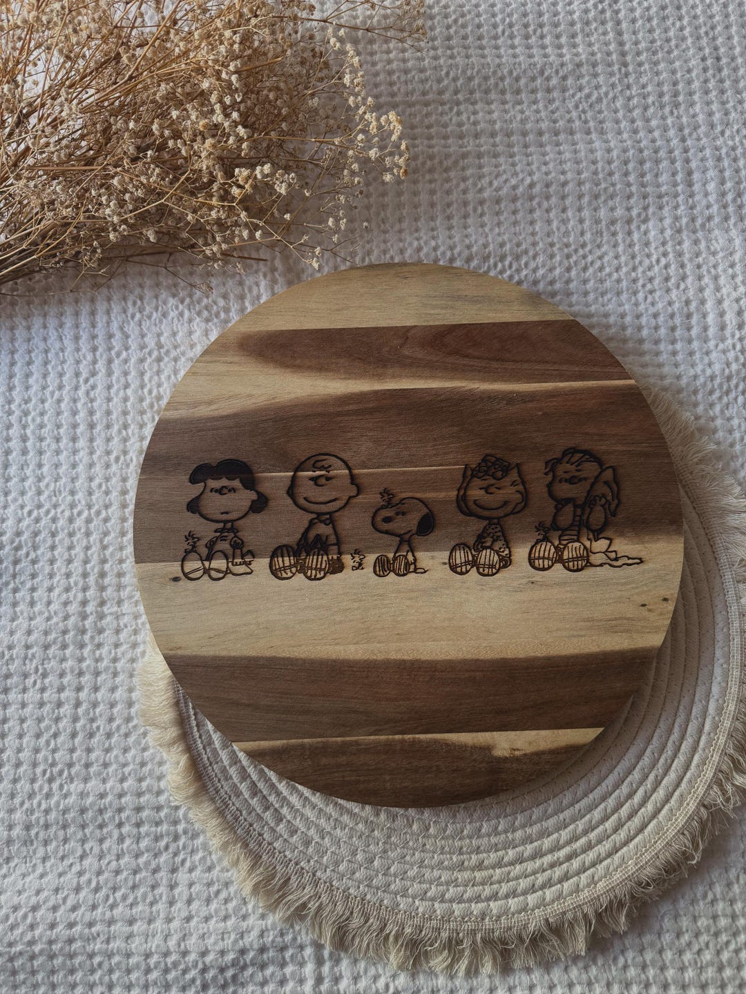 Wooden Serving Platter - Snoopy - Etsy