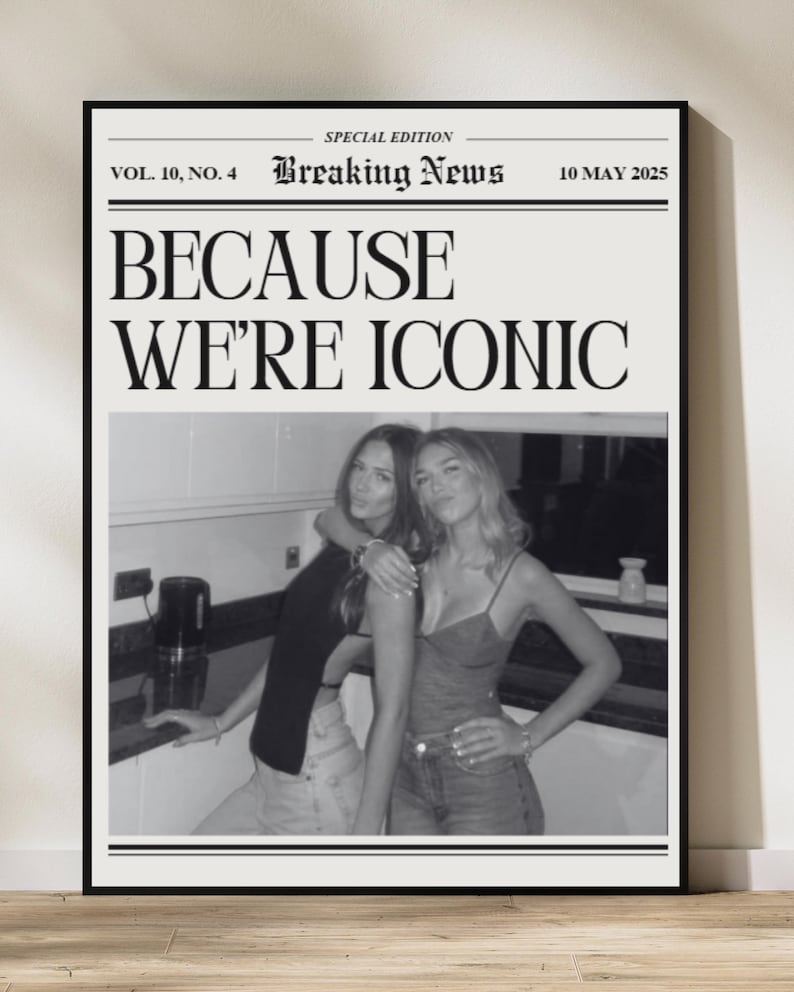 Custom Newspaper Digital Print - Etsy