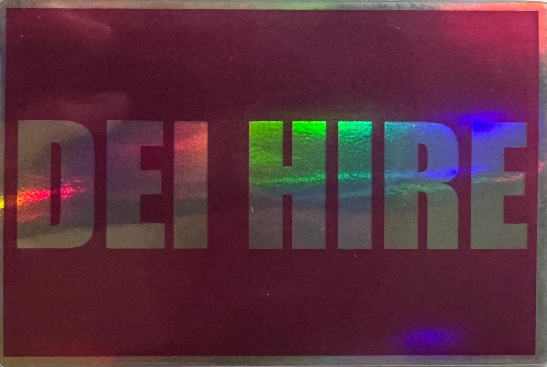 Pink Holographic "dei Hire" Sticker - Etsy