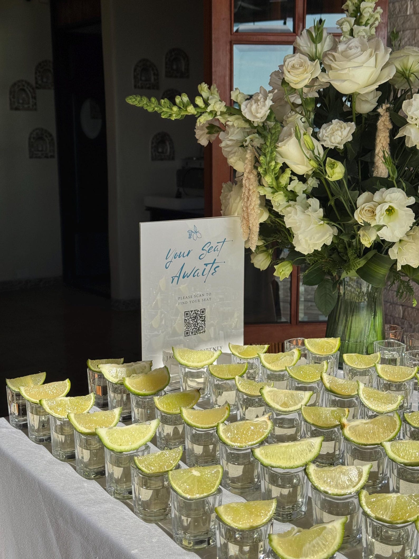 Digital Seating Chart With QR Code Sign Template, Wedding Alphabetical ...