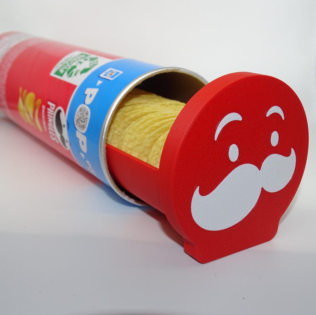 Pringles Dispenser Tray With Lid | 3D Printed Snack Holder | Chip ...