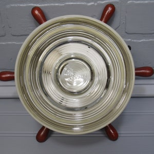 1940's Retro Nautical Flush Mount Ceiling Light Nautical Ship's Wheel ...