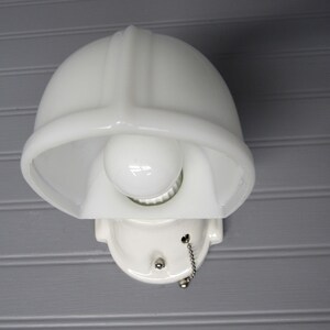 Vintage Art Deco Vanity Light Bathroom Wall Sconce, Porcelain Vanity ...