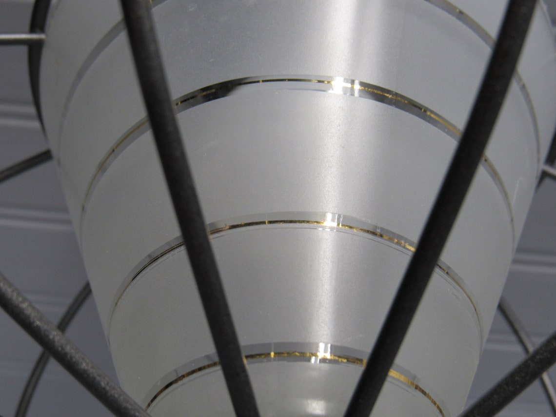 1950's 1960's MCM Retro Semi Flush Mount Atomic - Etsy