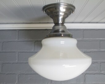 Vintage Art Deco Semi Flush Mount Ceiling Light Fixture | Etsy