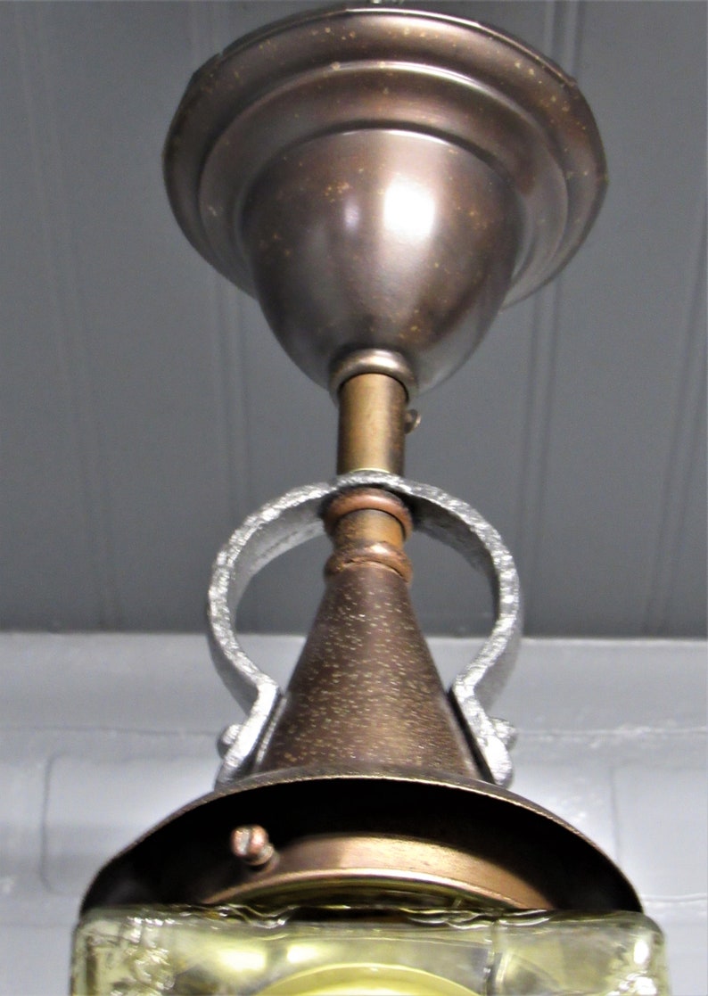 Antique 1920's Tudor Craftsman Porch Ceiling Light Fixture | Etsy