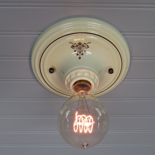 Antique Porcelain Ceiling Light Fixtures - Etsy