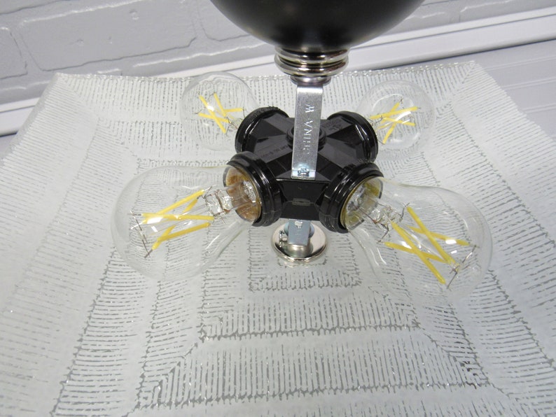 Large Vintage Retro MCM Ceiling Light Semi Flush Mount Ceiling - Etsy