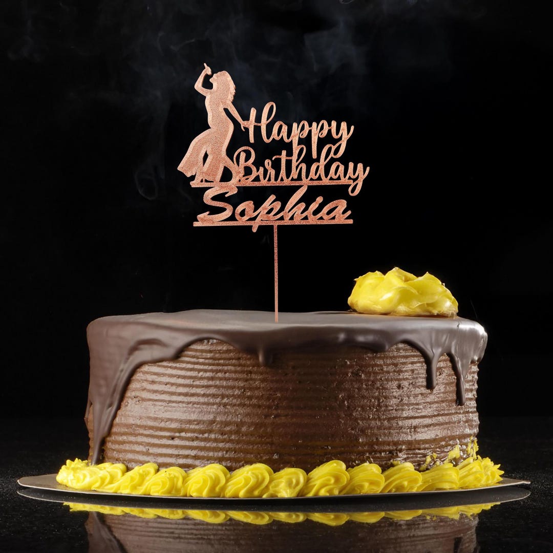 Personalized Singer Cake Topper for Music-themed Birthdays - Custom ...