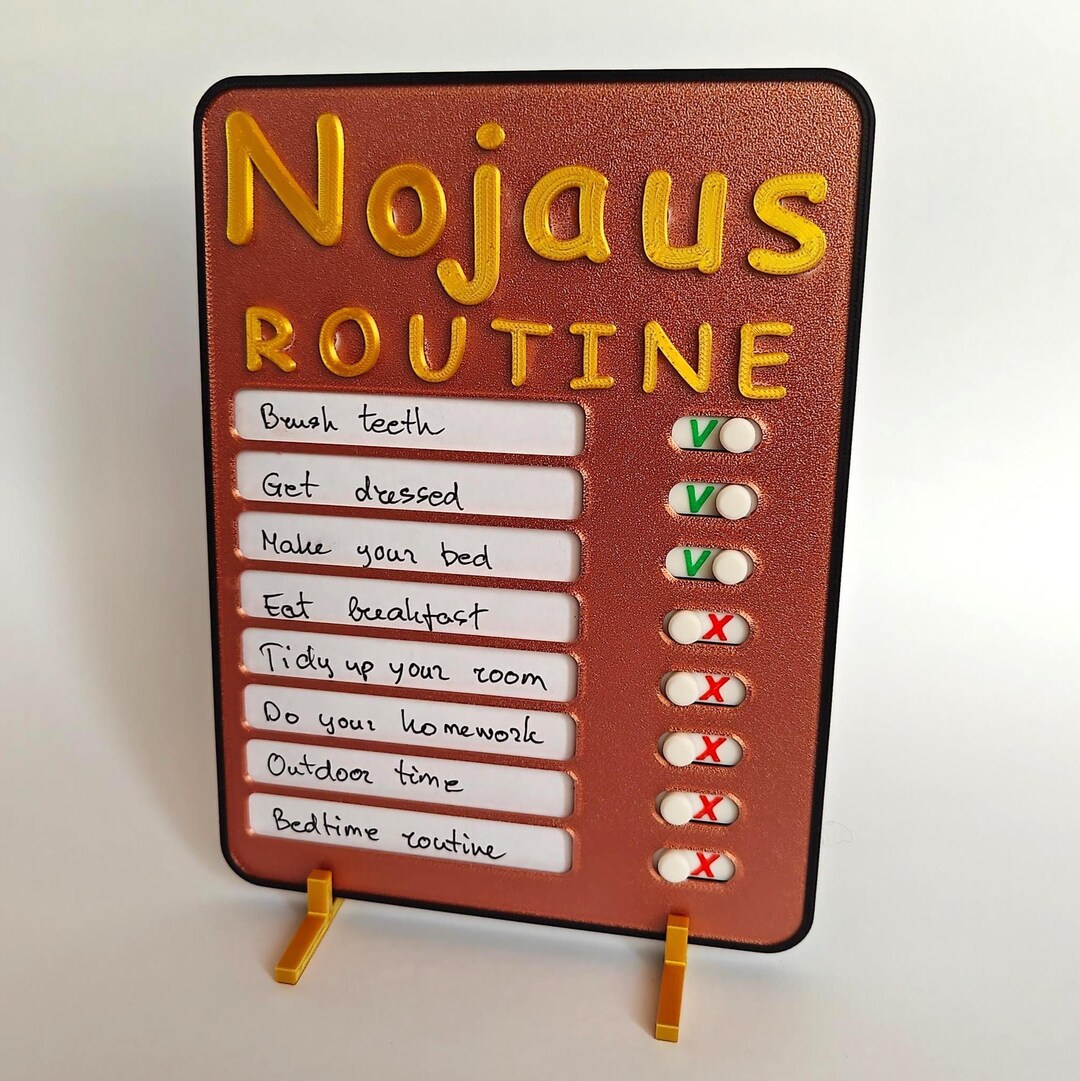 Personalized Magnetic Kids Routine Chart – Visual Chore Chart - Etsy