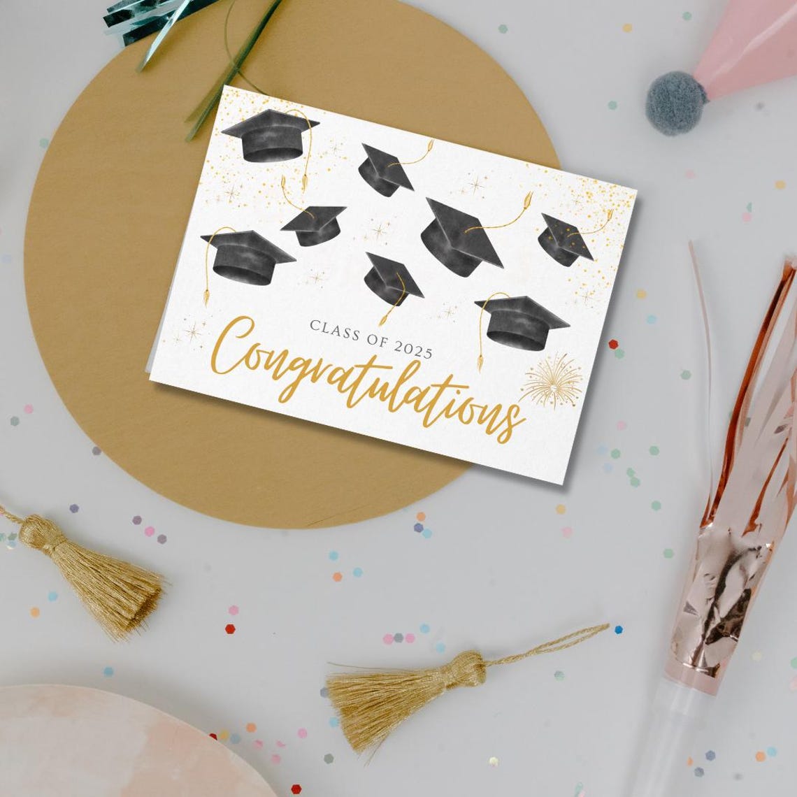 Congratulations 2025 - Digital Download - Printable Graduation Card ...