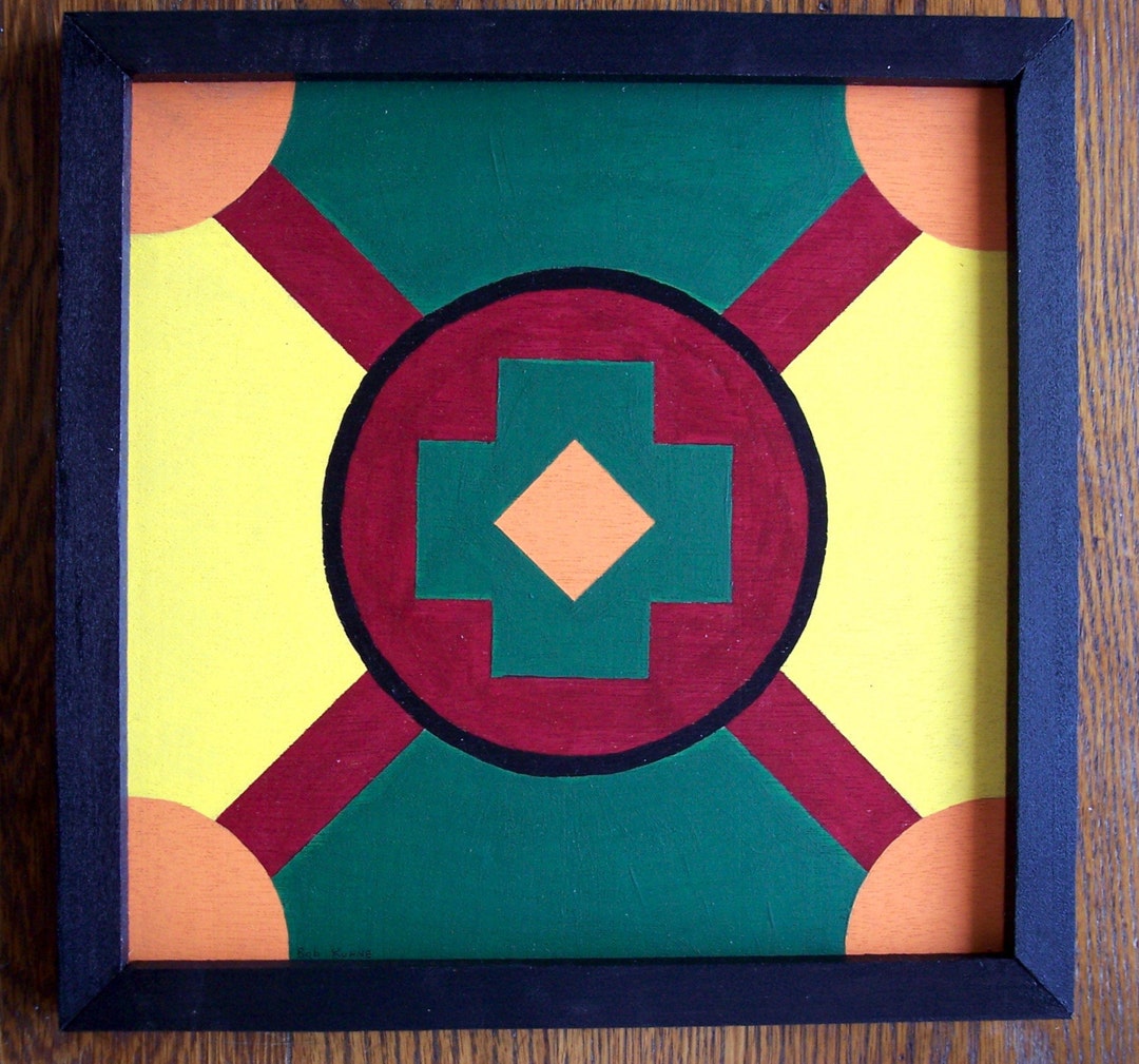 Parcheesi Vintage Design Wood Game Board Handmade Colorful Hand-painted ...