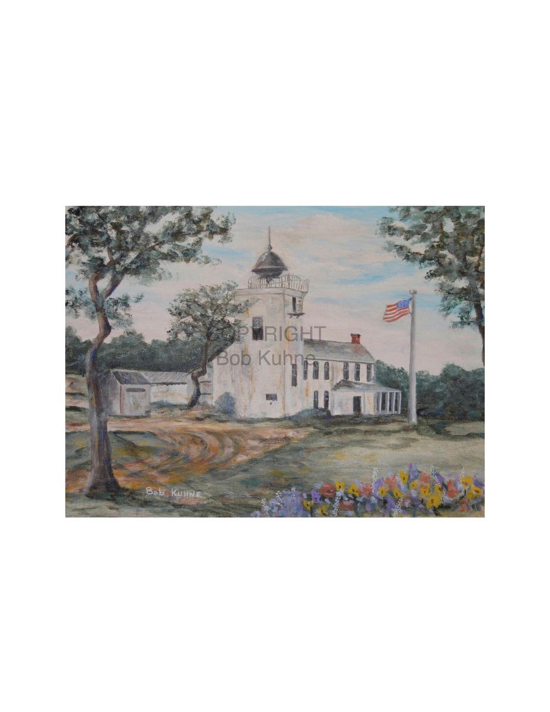 Horton's Lighthouse Southold North Fork LI NY Artist Bob Kuhne American ...