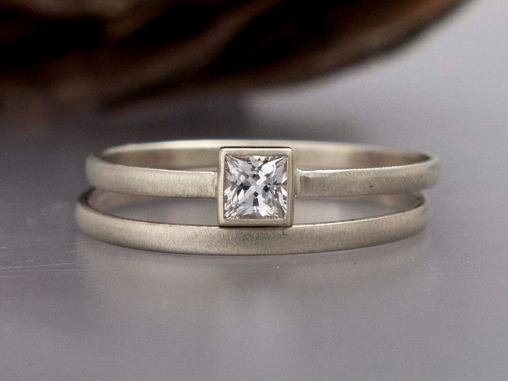Wedding Band For Square Engagement Ring - Wedding Blog