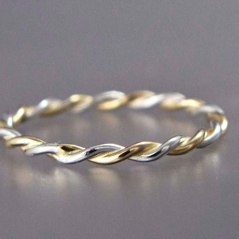 Gold Twisted Ring - Etsy