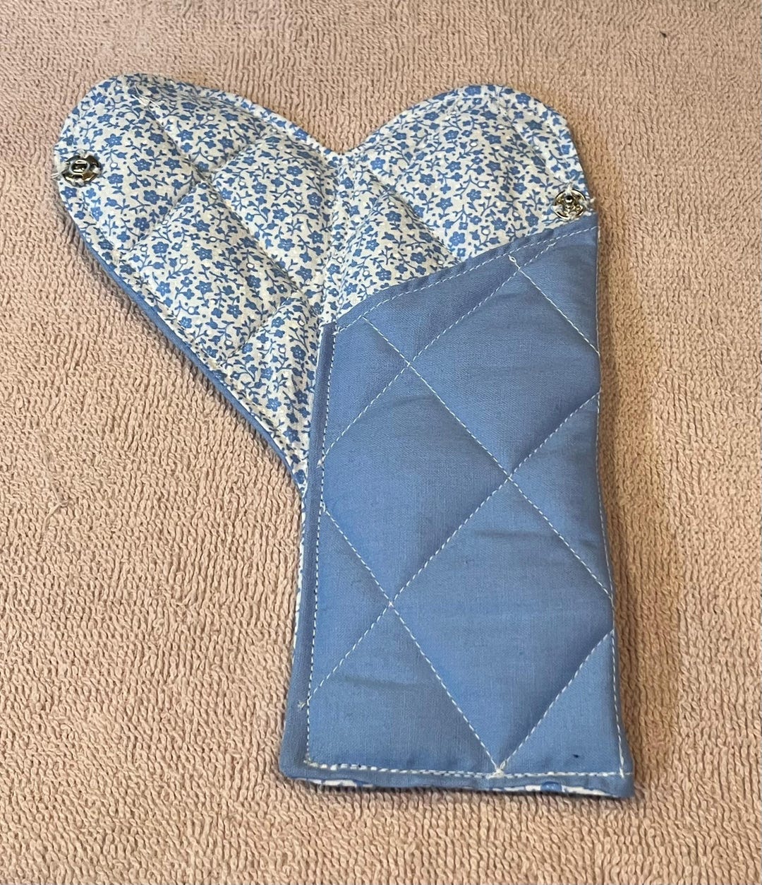 Quilted Eyeglass/tool Case (blue With White Lining) - Etsy