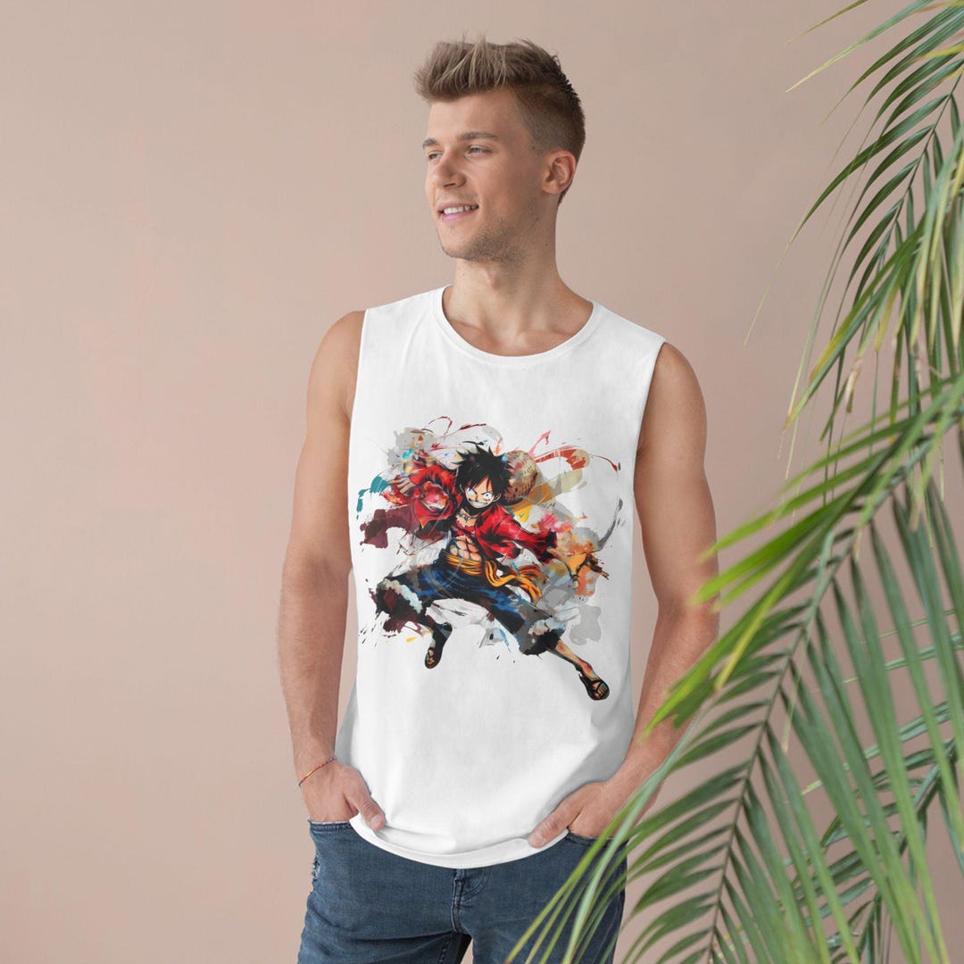 Luffy, One Piece Unisex Anime Tank Top, Perfect for Casual Outings ...