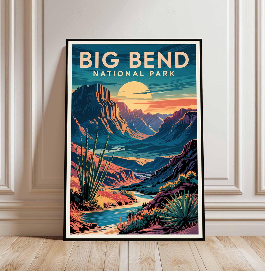 Big Bend National Park Poster, Big Bend Poster, Big Bend Print ...