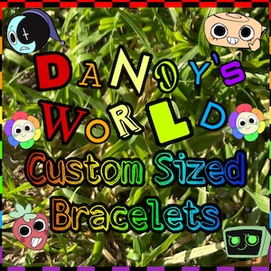 Custom Sized Dandy’s World Kandi Bracelet - Pick Your Character! - Etsy