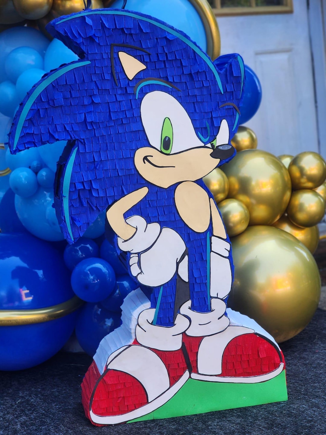 Sonic the Hedgehog Piñata| Blue Sonic Birthday Party Decoration - Etsy